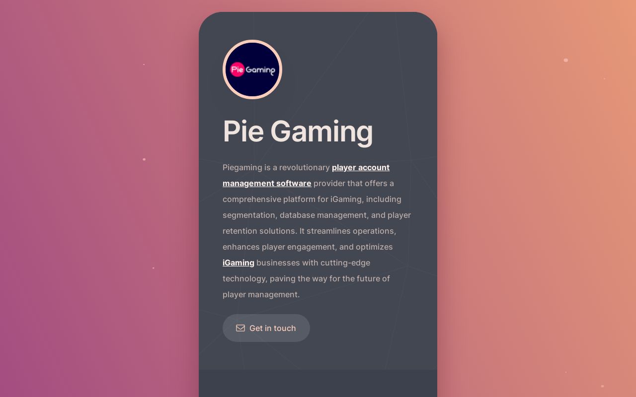 Pie Gaming